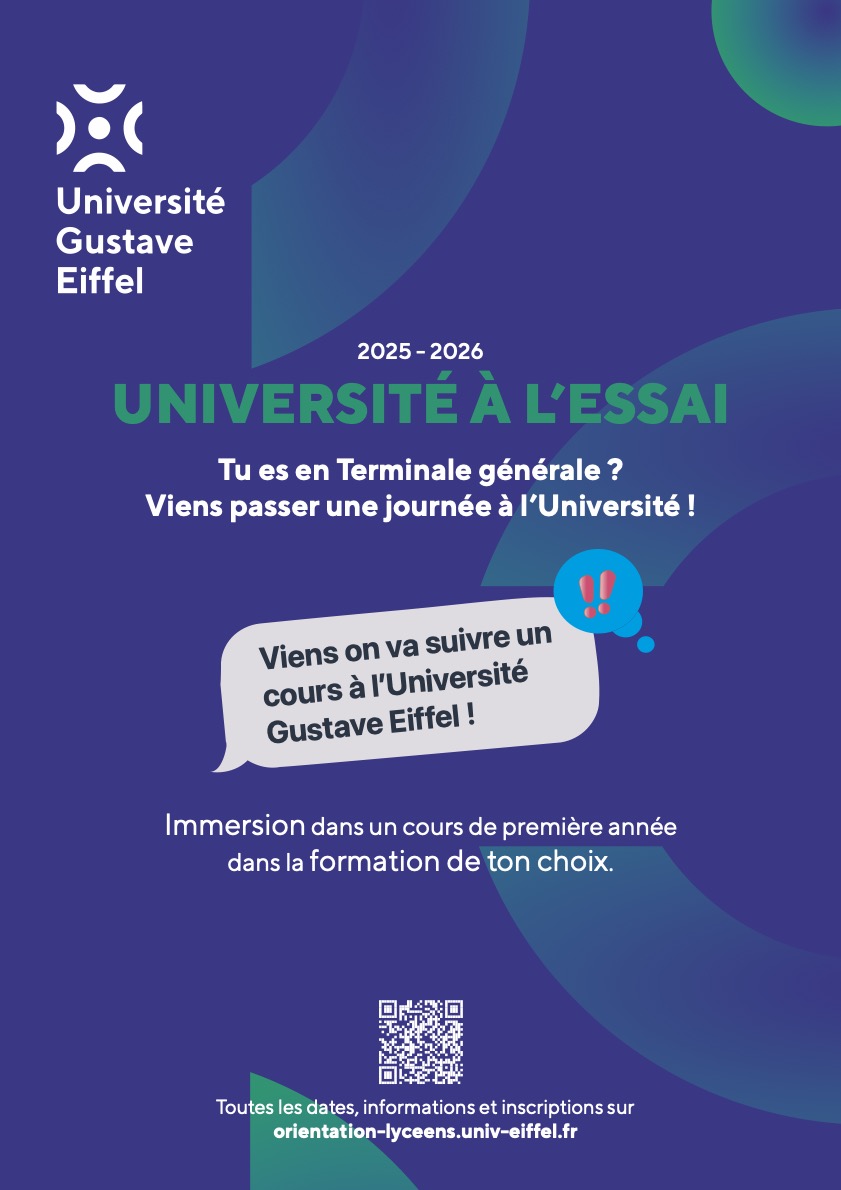 Université à l’essai 2025-2026 : Université Gustave Eiffel – Lycée ...